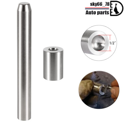 Blacksmith Rivet Doming Punch Bucking Tool Set 1/4" Shaft 1/2" Head 5/ ...