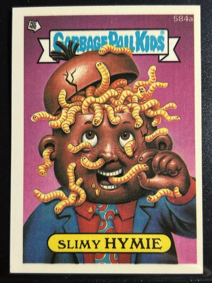 1988 Topps Garbage Pail Kids Card GPK Series 15 OS15 584a Slimy Hymie ...