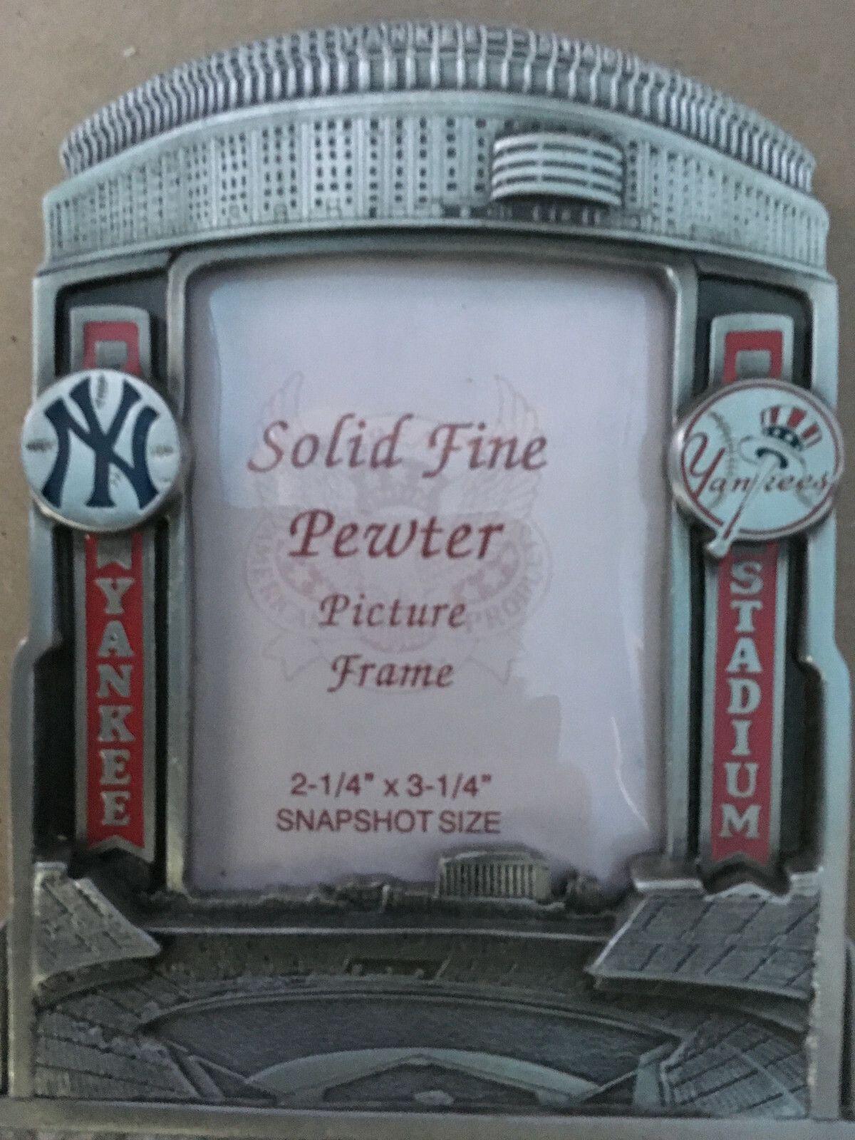 NY Yankees Solid Pewter picture frame-OLD YANKEE STADIUM-w/ NYY 1993 ...