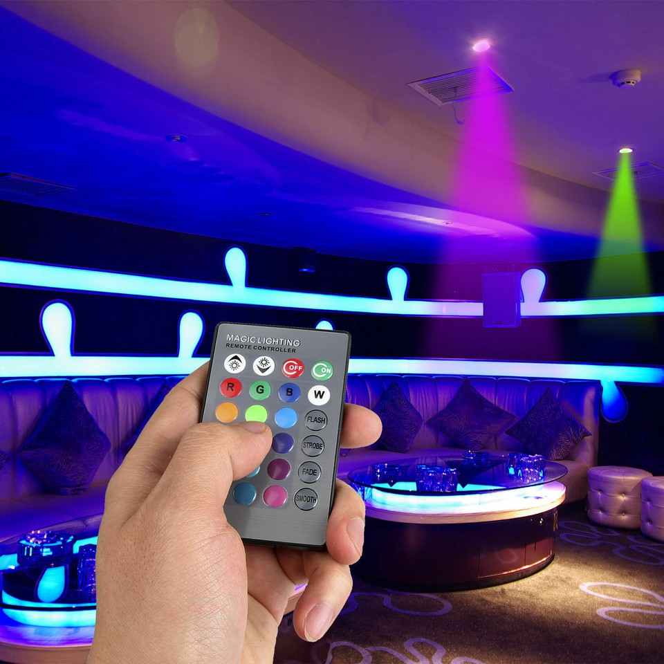 16 Color Changing Magic Light E27 3W RGB LED Lamp Bulb + Wireless ...