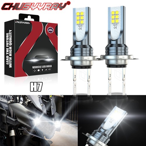 For 2014 2015 2016 2017 2018 Yamaha YZF R3 H7 6000K LED Headlight Bulbs ...