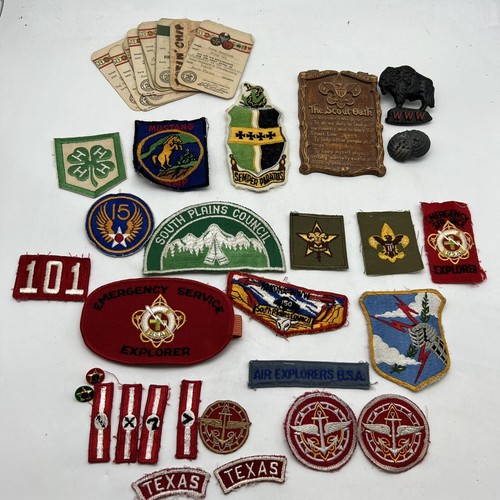 Vtg BSA Boy Scouts Patches. 1940s-50s BSA And Military Patches Lot Of ...