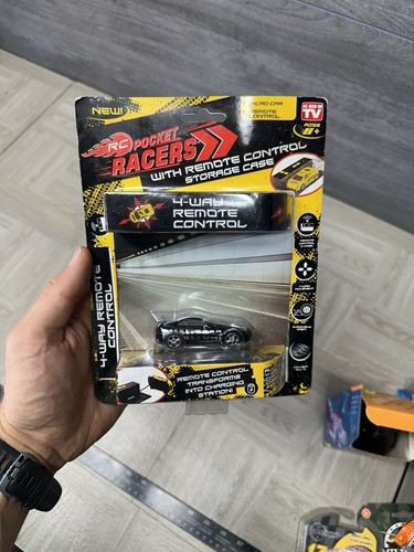NEW RC Pocket Racers 4-Way Remote Control Micro Car Black Phantom NIB ...