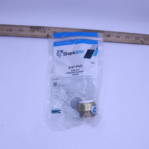 SharkBite Push to Connect Cap Plumbing Fitting PVC Brass 3/4" UIP518 ...