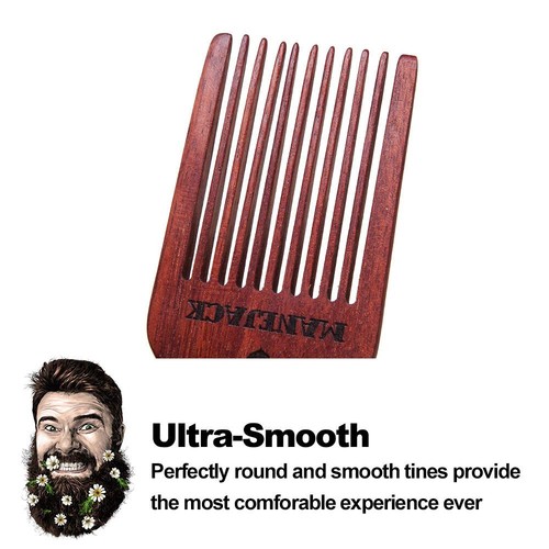 Beard Pick for Men- Wooden Comb Afro Hair Lift Combs | eBay