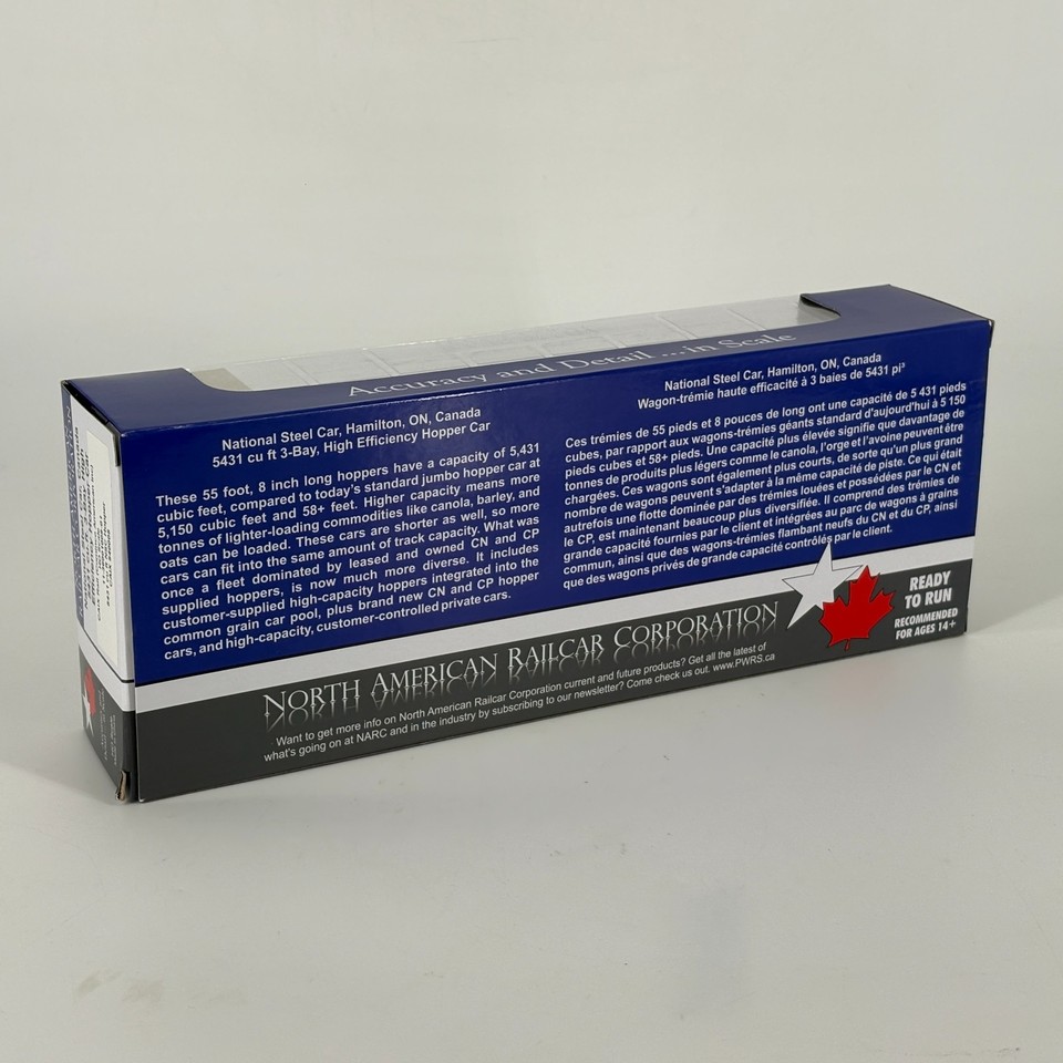 HO NARC NSC 5431 cf 3 Bay Grain Covered Hopper CAI CAIX 540005 READ | eBay