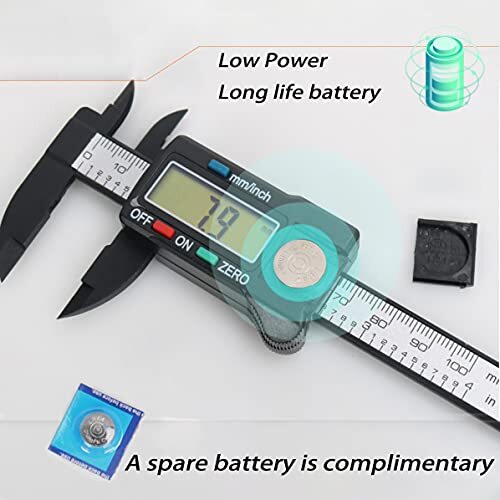 Electronic Digital Calipers Lcd Screen Displays 06"caliper Measuring ...