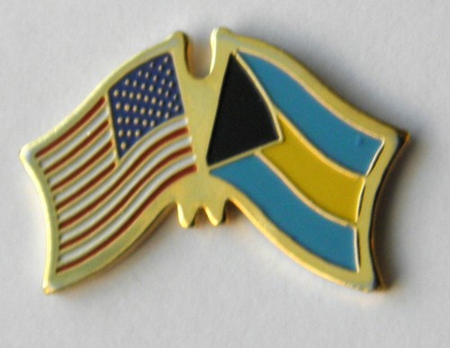BAHAMAS FLAG COMBO LAPEL PIN BADGE 1 INCH | eBay