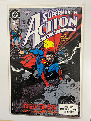 ACTION COMICS #666 (1991 DC) RED GLASS: CRYSTALLINE CURE | Combined ...