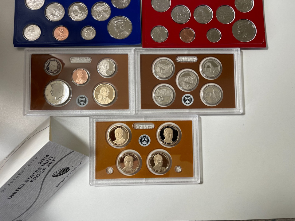 2014 P,D,S(Proof) Sets Complete Mint Set and Complete Proof Set-OGP&COA ...