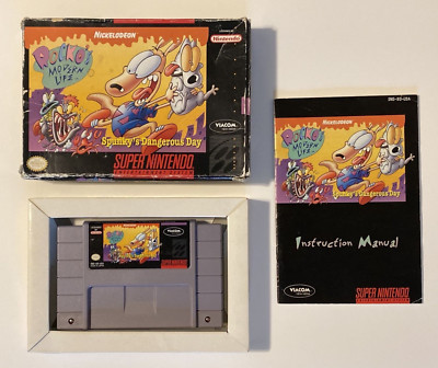Rocko's Modern Life (SNES, 1992) Super Nintendo Authentic Complete in ...