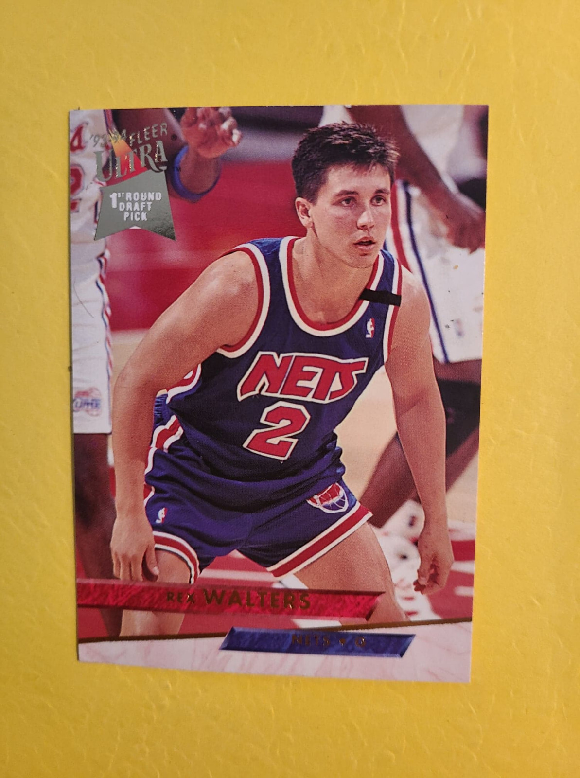 1993-94 FLEER ULTRA REX WALTERS ROOKIE CARD # 298 NEW JERSEY NETS ...