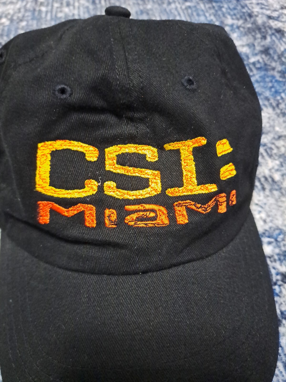 2005 CSI Miami Hat Black Script - Gem