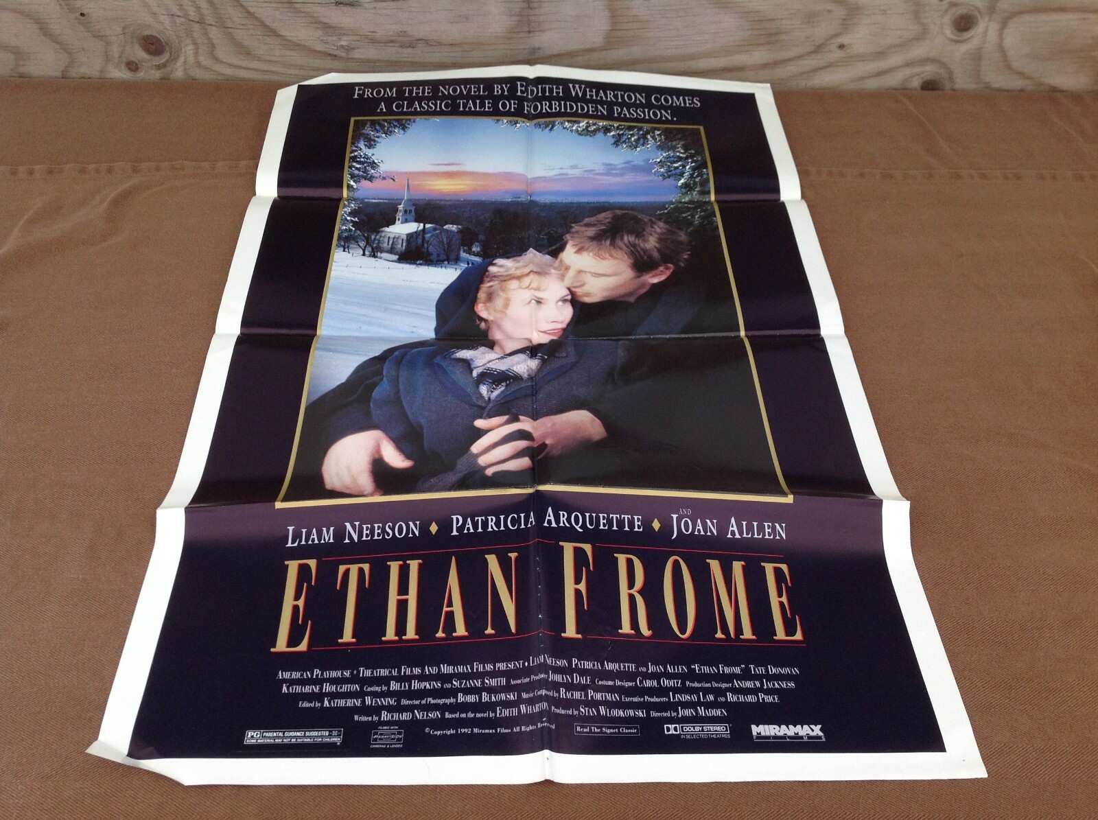 1992 Ethan Frome Original Movie House Full Sheet Poster | eBay