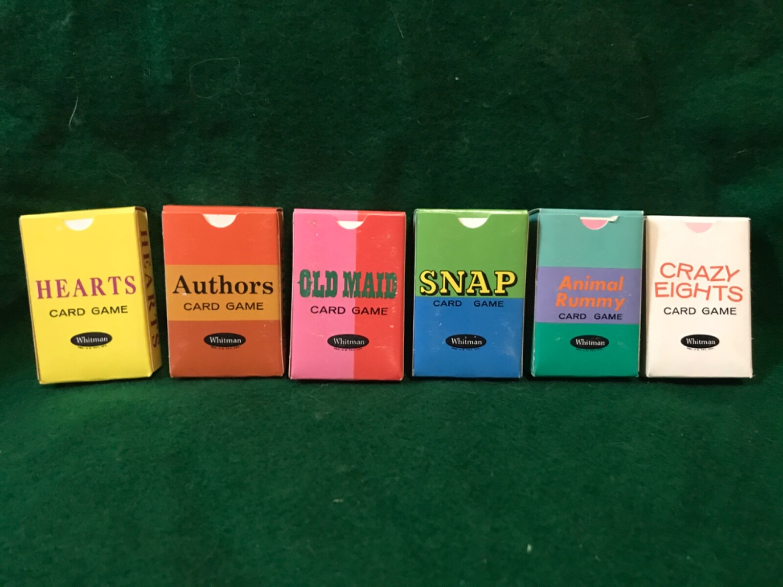 VTG Whitman Mini Card Game Variety Set of 6 Western Publishing New ...