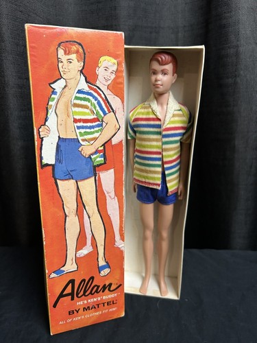 Vintage Barbie ALLAN DOLL in Original Box No 1000 w/Swimwear - 1960s | eBay
