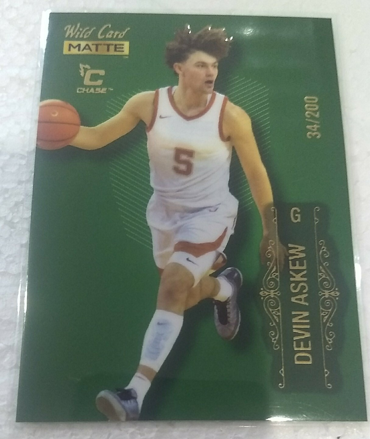 Devin Askew 2022 Wild Card Matte Green MB-20, 34/200 California Golden ...