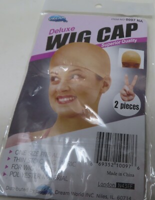 DREAM Deluxe Wig Cap One Size Fits All Beige Nude (2 Piece) | eBay