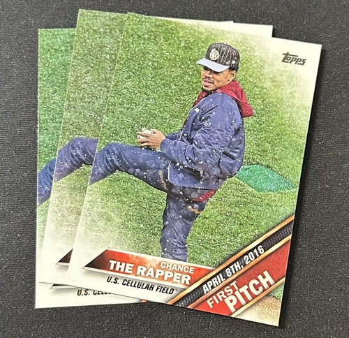 Chance the Rapper First Pitch 2016 Topps card FP-7 Lot - Chicago White ...