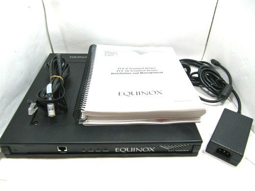TERMINAL SERVER 16-PORT NETWORK SERIAL INTERFACE EQUINOX ELS-II 790203 ...