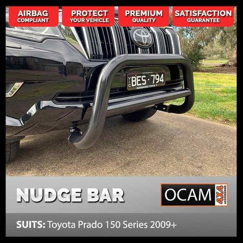 Nudge Bar for Toyota Prado 150 Series 2009-2021 Stainless Powder Coat ...