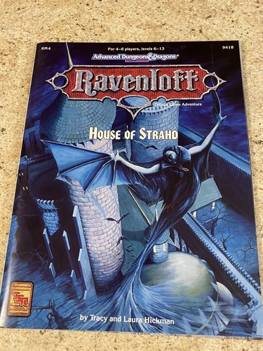 AD&D 2ND EDITION RAVENLOFT HOUSE OF STRAHD 9418 W MAP TSR 1993 | eBay