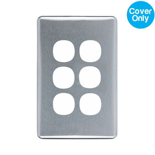 Clipsal Classic 6 Gang Cover Brushed Aluminium | C2036C-BA | eBay