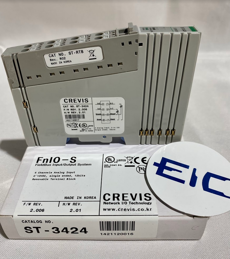 CREVIS ANALOG INPUT 4 CHANNELS 0-10VDC 12 BIT STATUS / ST-3424 | eBay