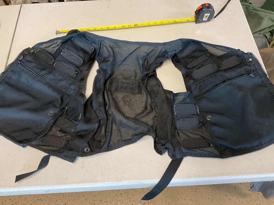 US military snap track survival / air ace vest . s-42 . black | eBay