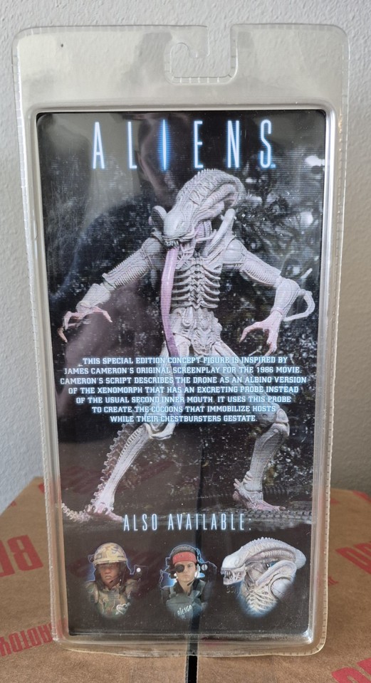 NECA Xenomorph (Albino Drone) Aliens Concept Figure 30th Anniversary ...