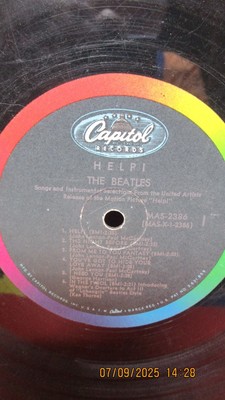 Beatles LP 1965 Help! MONO EXTREMELY RARE One Title Above the Playhole ...