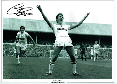 Clive Allen Signed Autograph Tottenham Spurs 16x12 Photo + COA | eBay UK