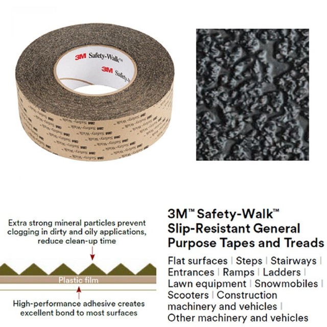 3M Safety-walk Coarse Tapes and Treads 710 Black 4 in X 30 FT for sale ...