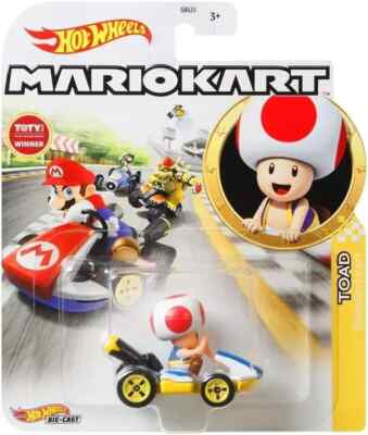 Toad in Standard Kart – Hot Wheels Mario Kart Die-Cast Racer by Mattel ...