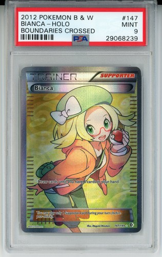 2012 POKEMON BOUNDARIES CROSSED BIANCA #147 FULL ART HOLO PSA 9 MINT ...