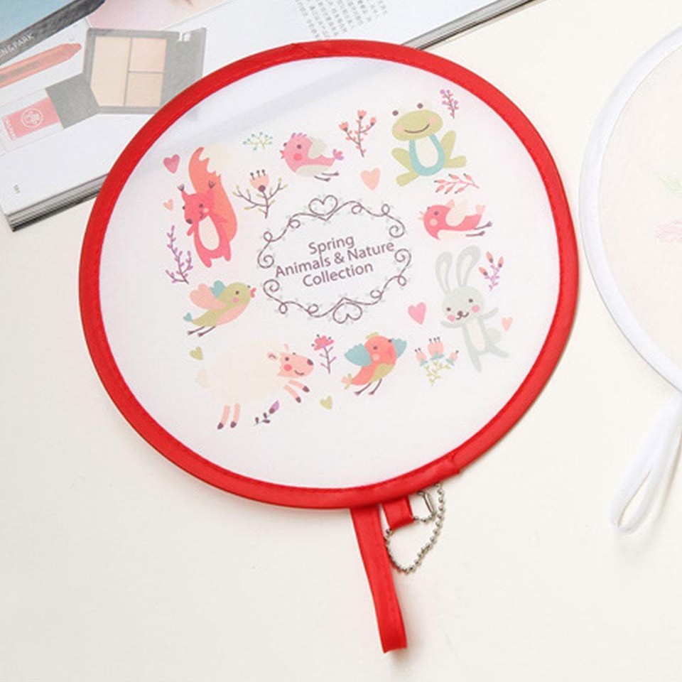 Foldable Fan Mini Portable Cartoon Pocket Cloth Fan Creative' | eBay