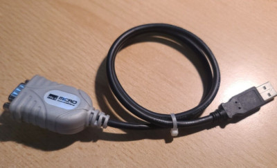 Micro Innovations USB to Serial Converter USB Male - DB9 Male - Serial ...