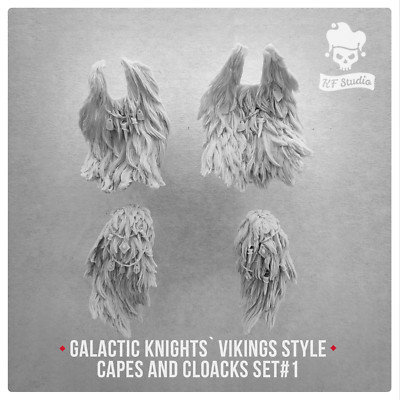 Galactic Knights Viking Style Capes and Cloaks Set#1 Space Wolves KF ...