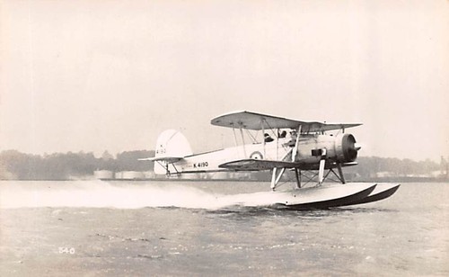 FAIREY SWORDFISH FAA PROTOTYPE K 4190 REAL PHOTO POSTCARD c.1930'S ...