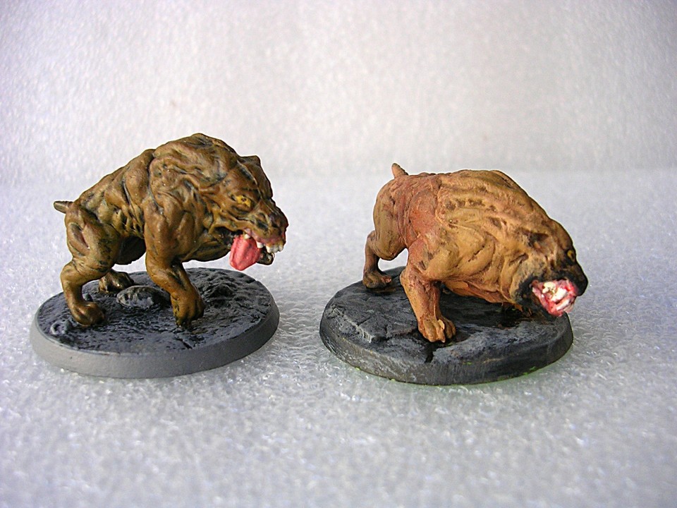 Fallout Wasteland Warfare Painted Mutant Hounds and Nanoforce Super ...