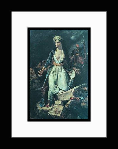 DELACROIX • Custom Framed Greece Expiring on the Ruins of Missolonghi ...