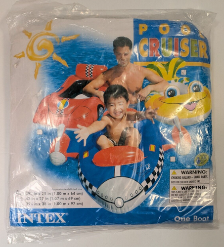INTEX POOL CRUISER - Yellow FISH Boat - New Sealed Pool Float - Age 3-6 ...