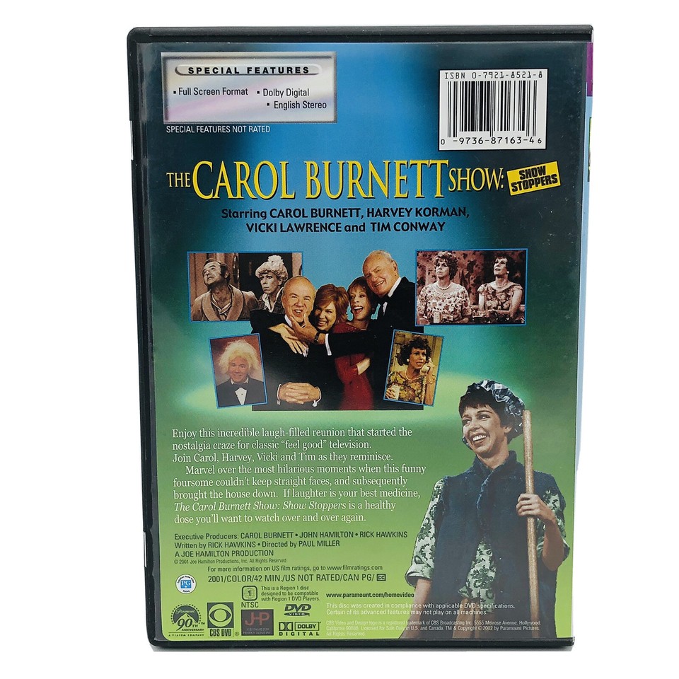 The Carol Burnett Show Show Stoppers DVD 2002 97368716346| eBay