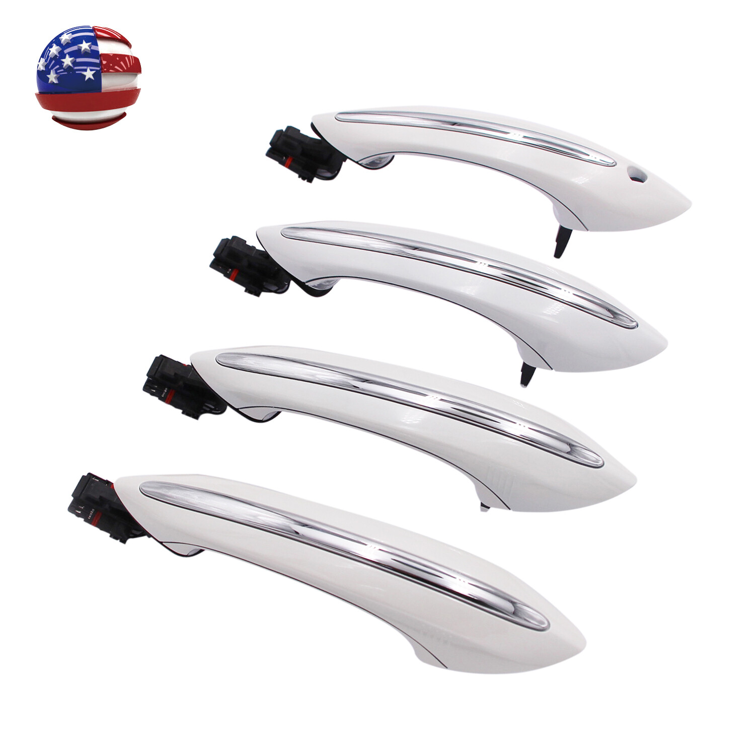 White Exterior Door Handle Fit for BMW 535i 550i 520i 528i 640i ...
