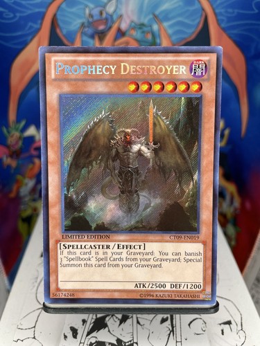 Yugioh Prophecy Destroyer CT09-EN019 Secret Rare Limited Edition Promo ...