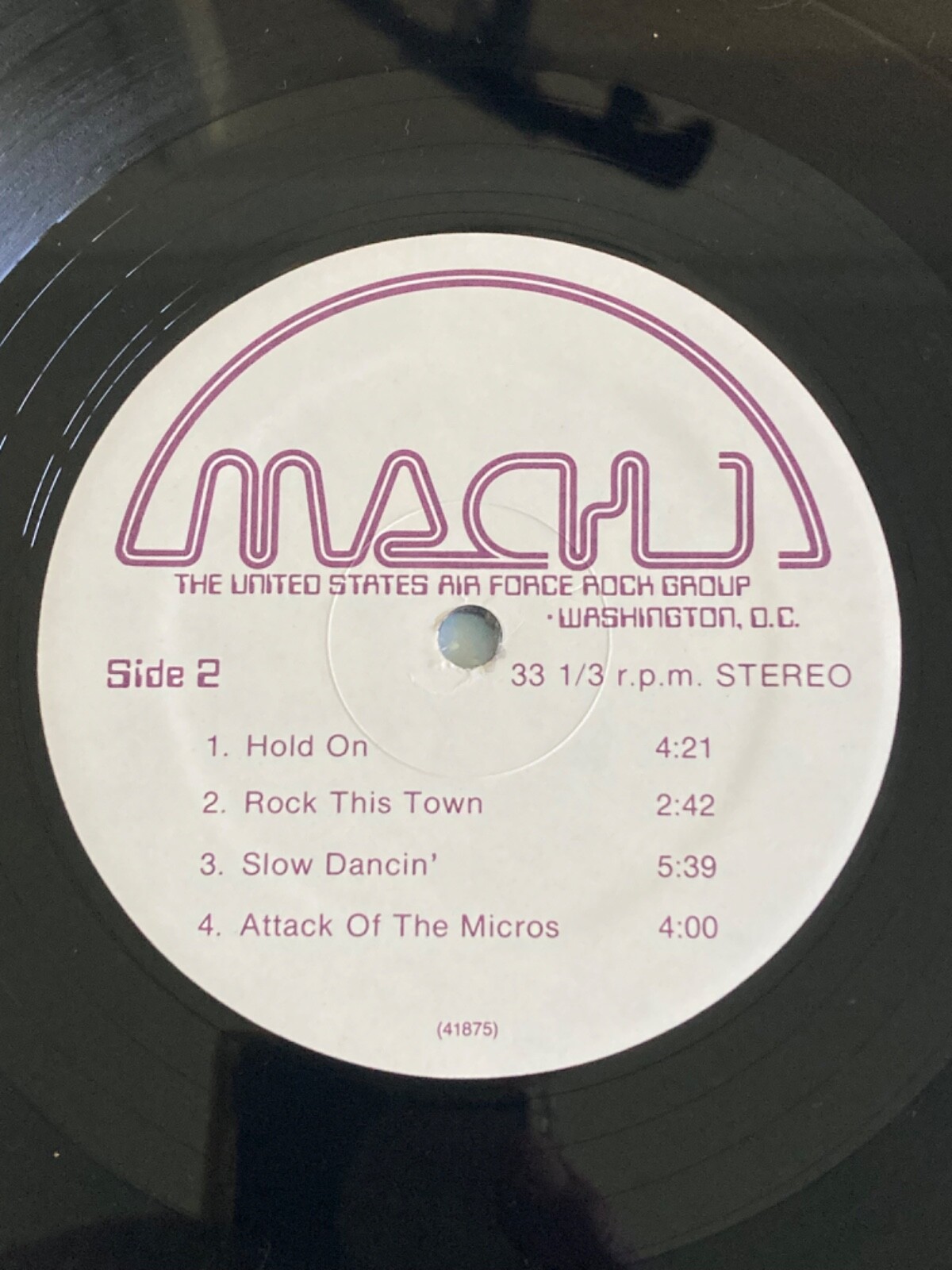 UNITED STATES AIR FORCE ROCK GROUP MACH 1 VTG VINYL 1983 PROMO USAF LP ...