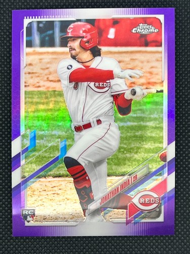 2021 Topps Chrome Update Purple Refractor Jonathan India Rookie Card ...