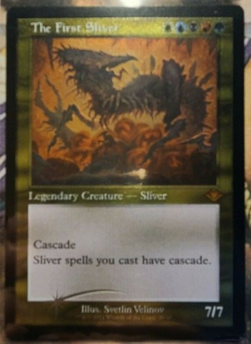 mtg magic the first sliver FOIL etched ENGLISH modern le premier ...