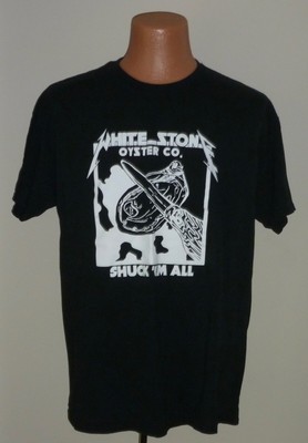 White Stone Oyster Co. (Virginia) “Shuck ‘Em All” T Shirt - Size XL | eBay