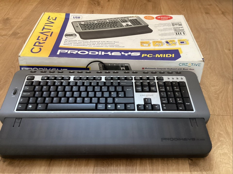 Creative Labs Prodikeys PC-MIDI CF0040 combo Music & UK QWERTY Keyboard ...